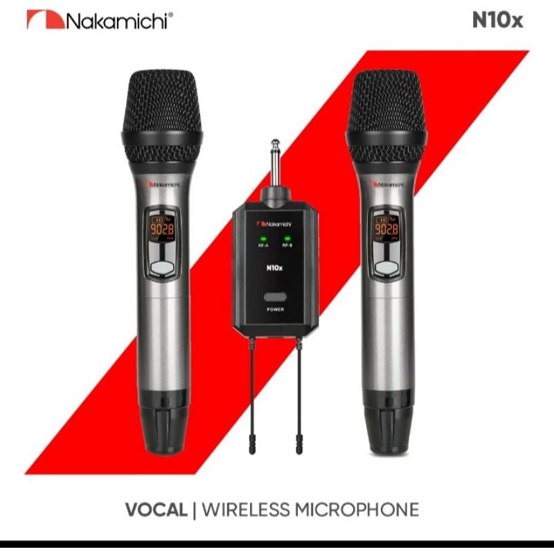 Jual MIC WIRELESS NAKAMICHI N10X ORIGINAL 2 MIC / 2WARNA PILIHAN | Shopee Indonesia