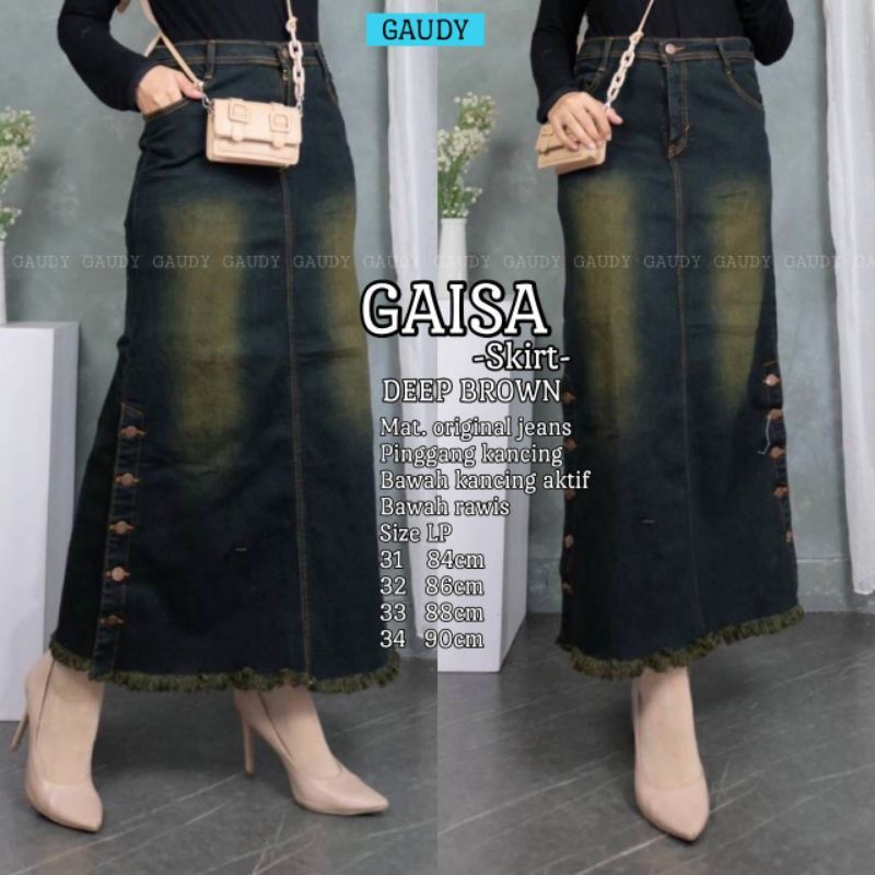 Jual ROK JEANS // ROK JEANS KEKINIAN // JUMBO | Shopee Indonesia