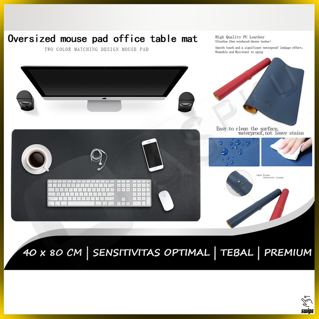 Jual Mousepad XL – Bahan Kulit Mouse Pad Laptop Komputer Kantor Office ...