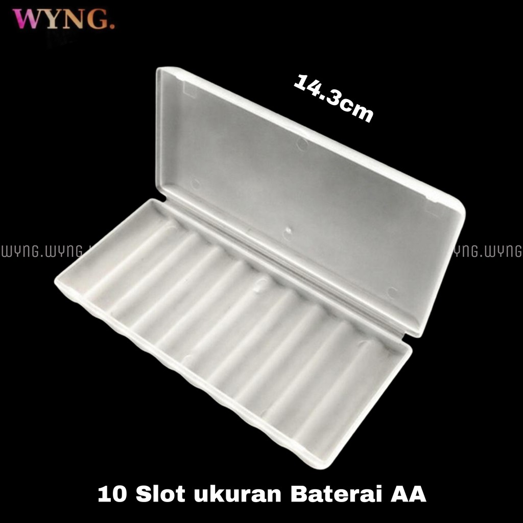 Jual Tempat Penyimpanan Baterai 10 Slot 8 6 4 2 Sekat Baris Kotak ...