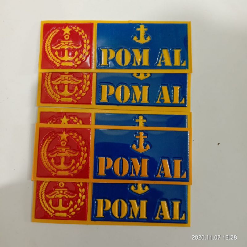 Jual Stiker plat embos POM AL | Stiker plat motor | stiker | Stiket ...