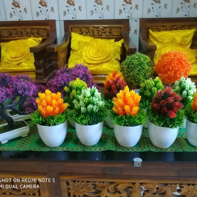 Jual BUNGA HIAS CANTIK/Bunga dekorasi kantor rumah PROMO(1kg muat 8set ...