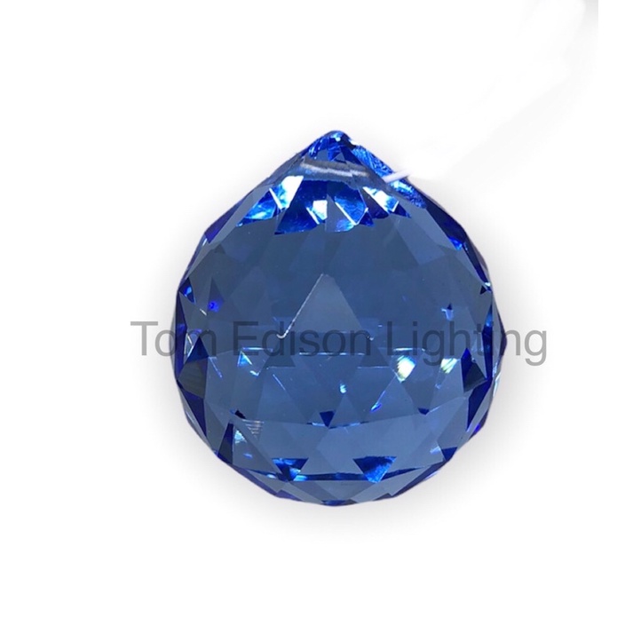 Jual Kristal Bola Baso bakso Diameter 40mm Warna Transparan / Biru ...