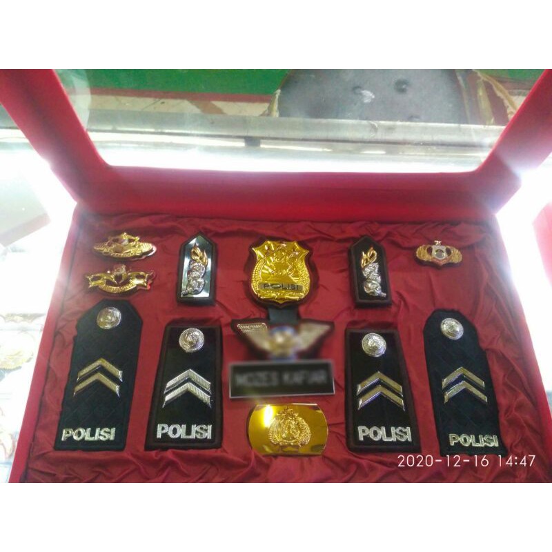 Jual pangkat atribut polri 1set bintara briptu | Shopee Indonesia