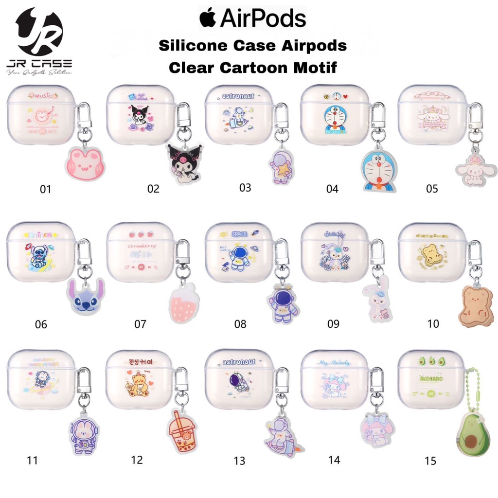 Jual JRCASE Silicone CASE LUCU APPLE AIRPODS Gen 1 2 3 PRO 1 MOTIF LUCU ...