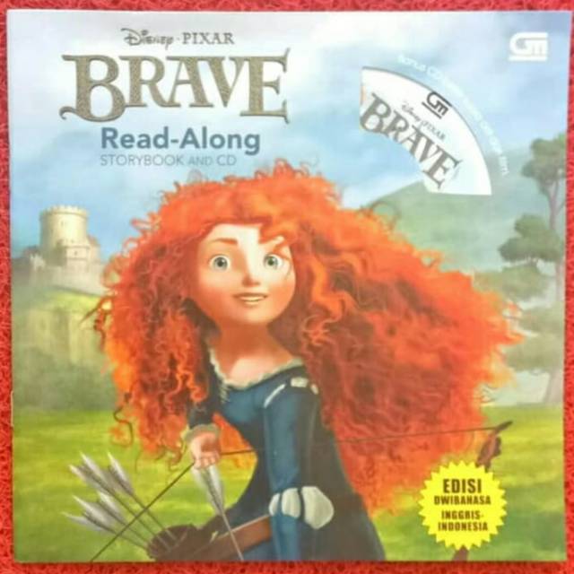 Jual BILINGUAL Disney BRAVE Read Along Storybook and CD | Shopee Indonesia
