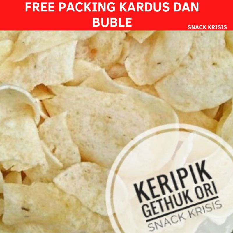 Jual KERIPIK GETHUK ORIGINAL FREE BUBLE KRIPIK GETHUK SINGKONG 250 GRAM | Shopee Indonesia