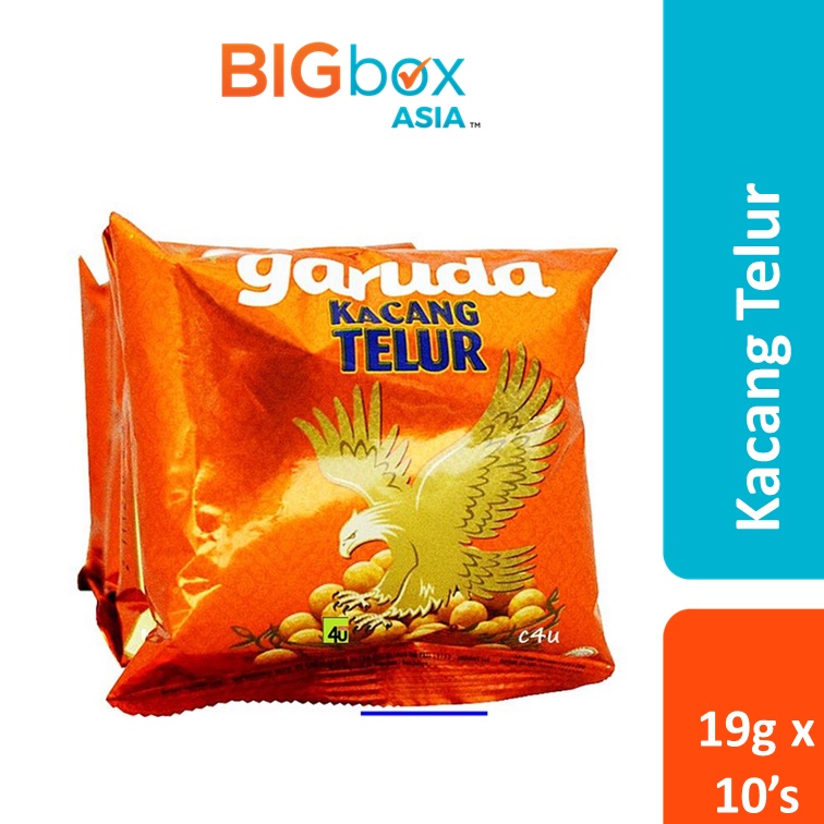 Jual Garuda Kacang Telur 19g x 10 packs (Sisa 1 Stok) | Shopee Indonesia