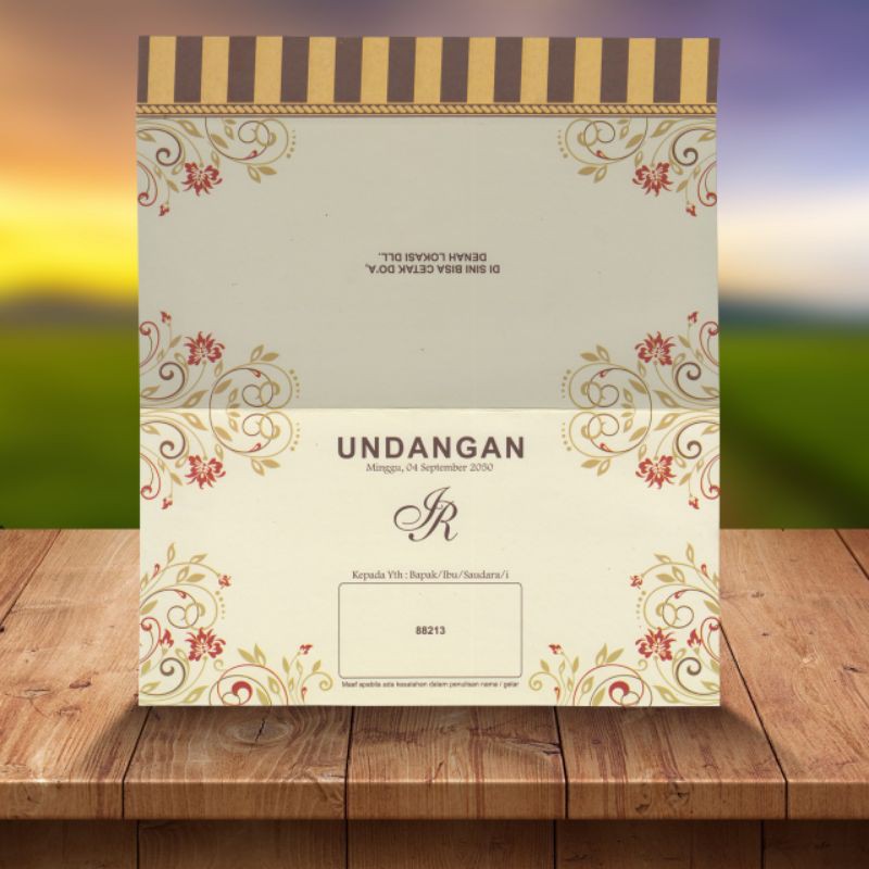 Jual Cetak Undangan ERBA Pernikahan / Khitanan/ Undangan Blangko murah ERBA 88213 | Shopee Indonesia