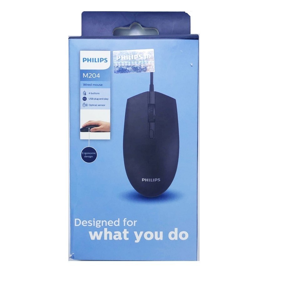Jual Philips Mouse Optical USB M204 ( kabel ) | Shopee Indonesia