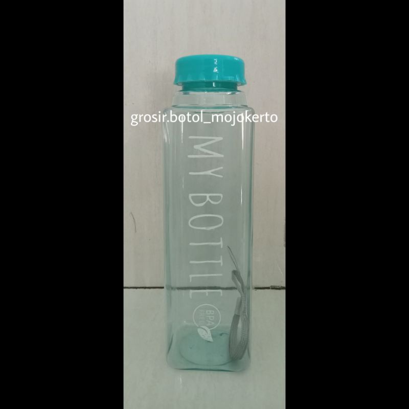 Jual BOTOL MINUM / MY BOTTLE KOTAK PERSEGI TUTUP BULAT - NEW 500ml ...