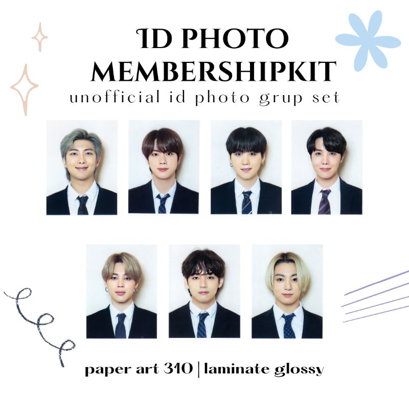 Jual Unofficial Id Photo BTS - Membership Kit | Shopee Indonesia