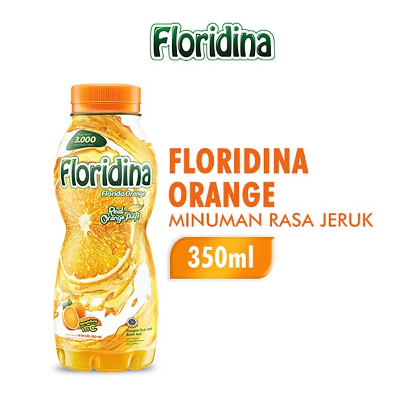 Jual FLORIDINA Orange Minuman Jeruk Botol 350ml (Isi 12pcs) | Shopee ...