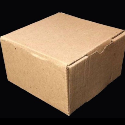 Jual kardus packing kue mini coklat polos dus kemasan snack cake kotak ...