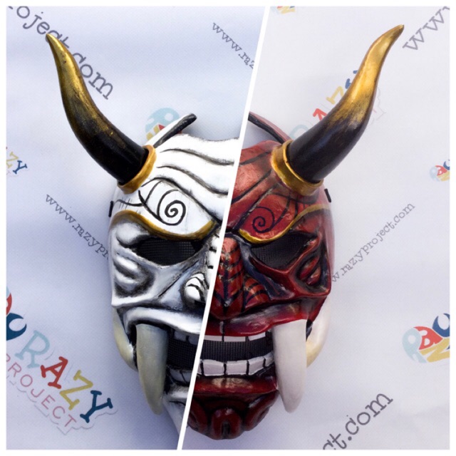Jual Samurai Oni Hannya Kabuki Japan Demon Setan Halloween Mask Topeng ...