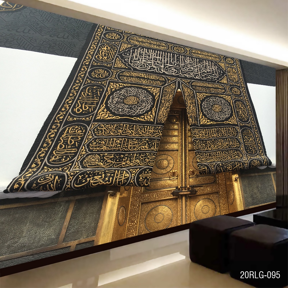 Jual Wallpaper Custom Ruang Sholat - Motif Ka'bah Religi - Wall Sticker ...
