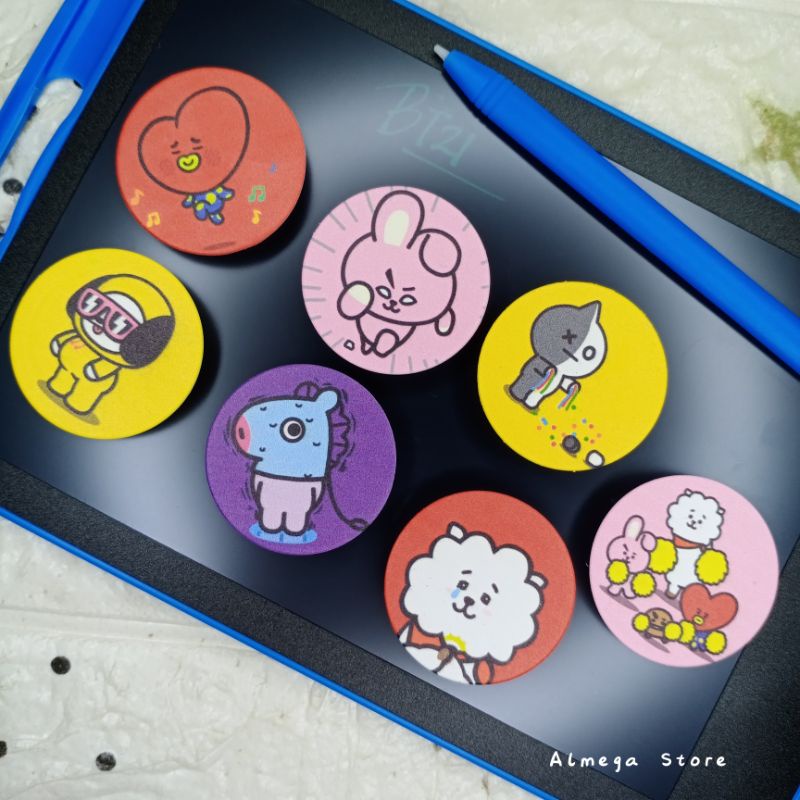 Jual Pop Socket BTS BT21 KPOP Akrilik / Phone Holder Grip Popsocket bts ...