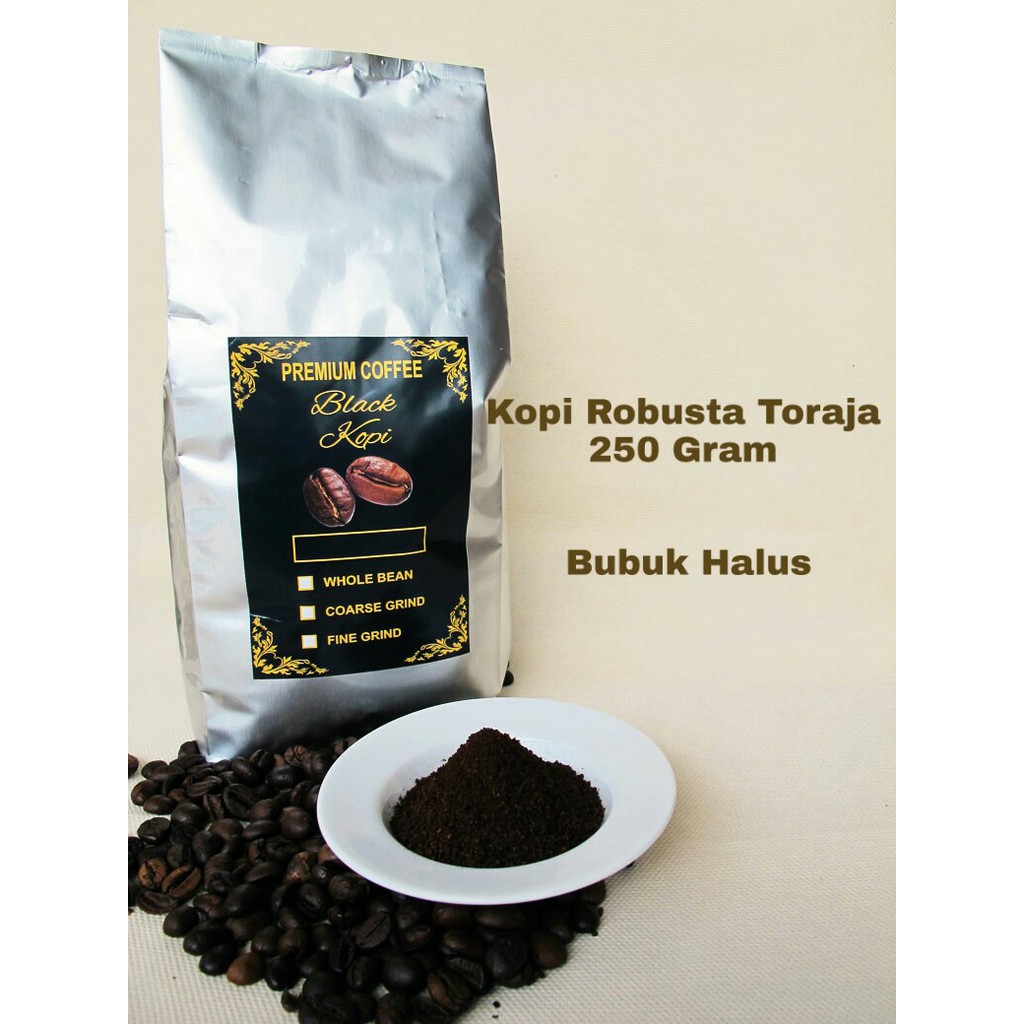 Jual KOPI ROBUSTA TORAJA 250 gram - KOPI TORAJA - BUBUK HALUS | Shopee ...