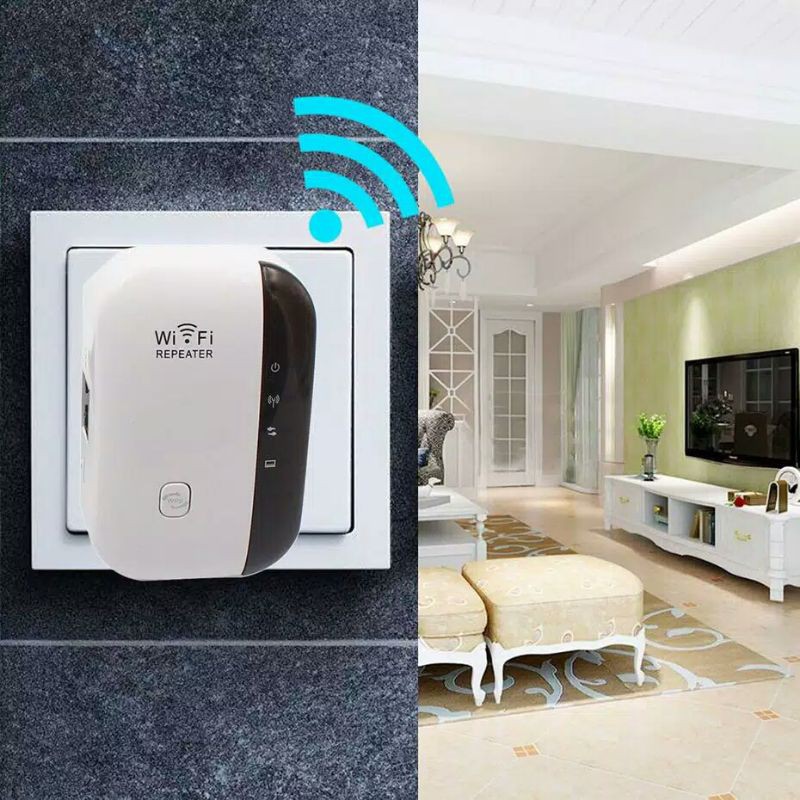 Jual Penguat sinyal WIFI 300Mbps Wireless WiFi Signal Range Extender ...