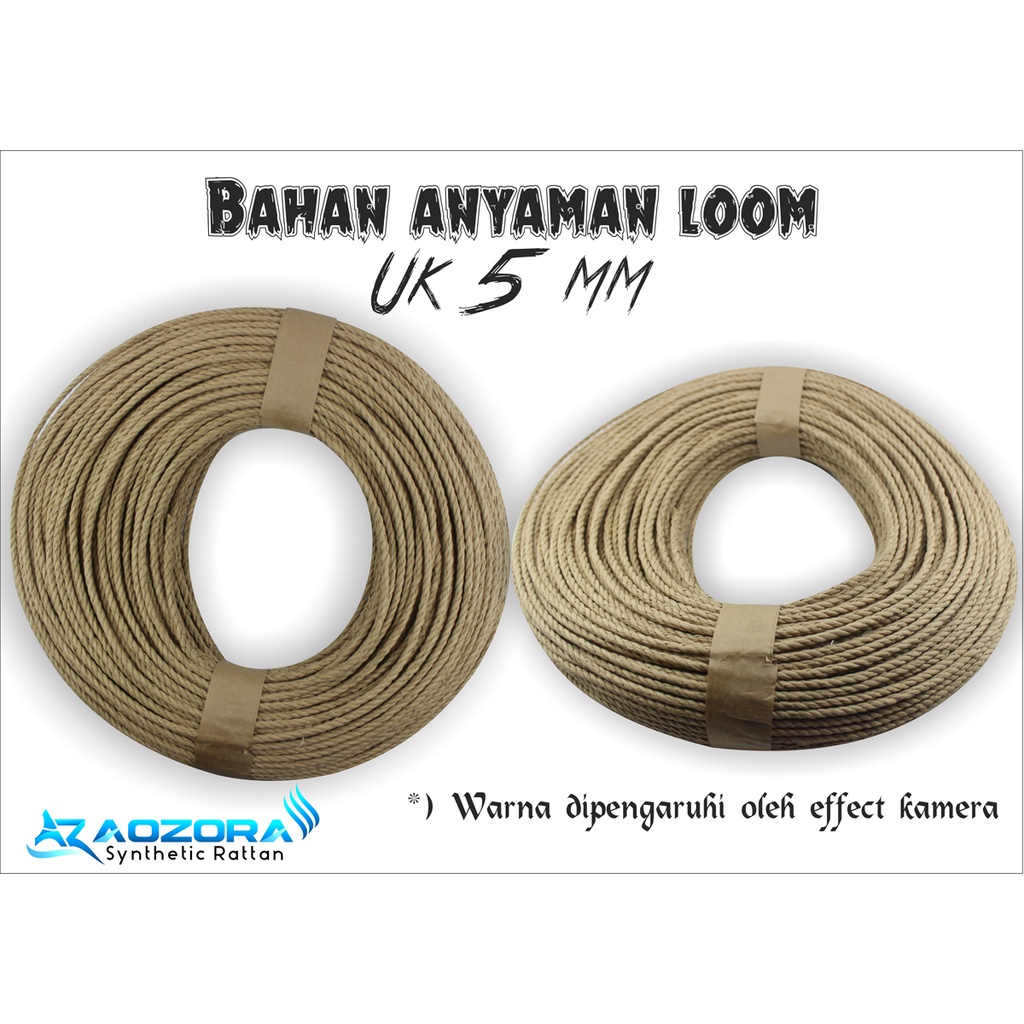 Jual Bahan Rotan Sintetis Loom 5 mm | Shopee Indonesia