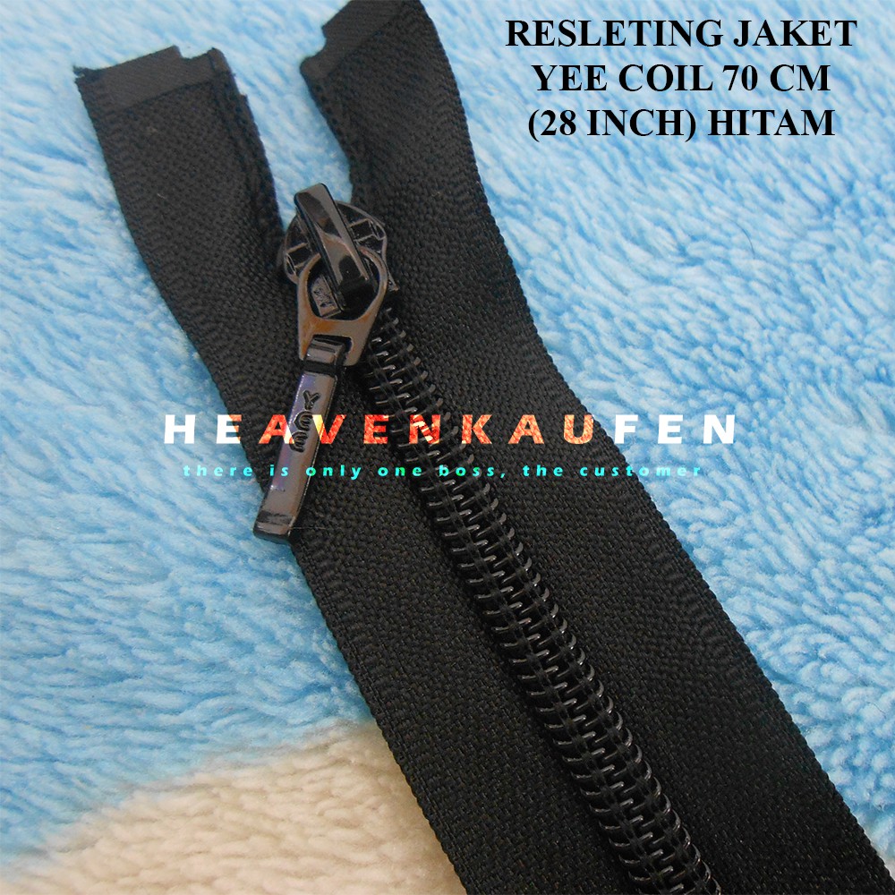 Jual Resleting Zipper Jaket YEE 70 cm / 28 inch Hitam Coil Murah | Shopee Indonesia