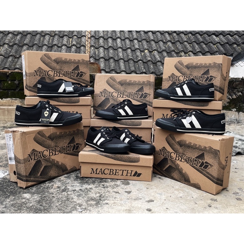 Jual Sepatu Macbeth Wallister Black Cement 2019 Release 100% Original Resmi Store | Shopee Indonesia
