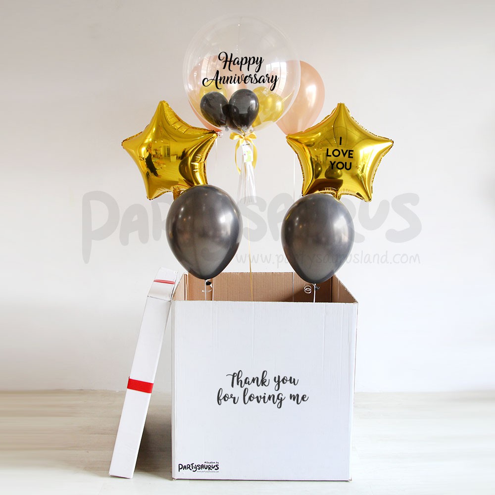 Jual Gumball Fiesta Mega Floatbox Surprise Balon Box | Shopee Indonesia