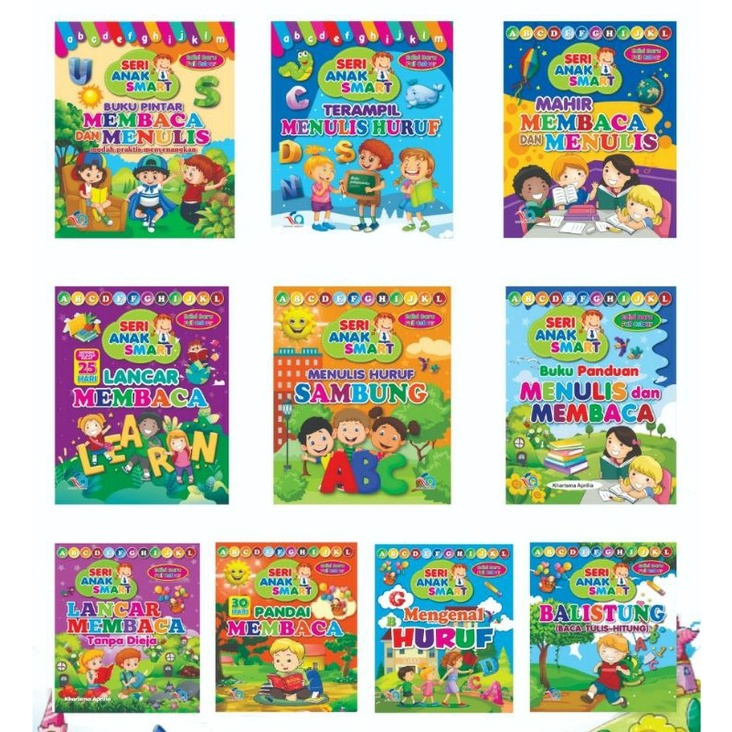 Jual Seri Anak Smart Buku Pintar Mengenal Huruf Membaca Menulis ...