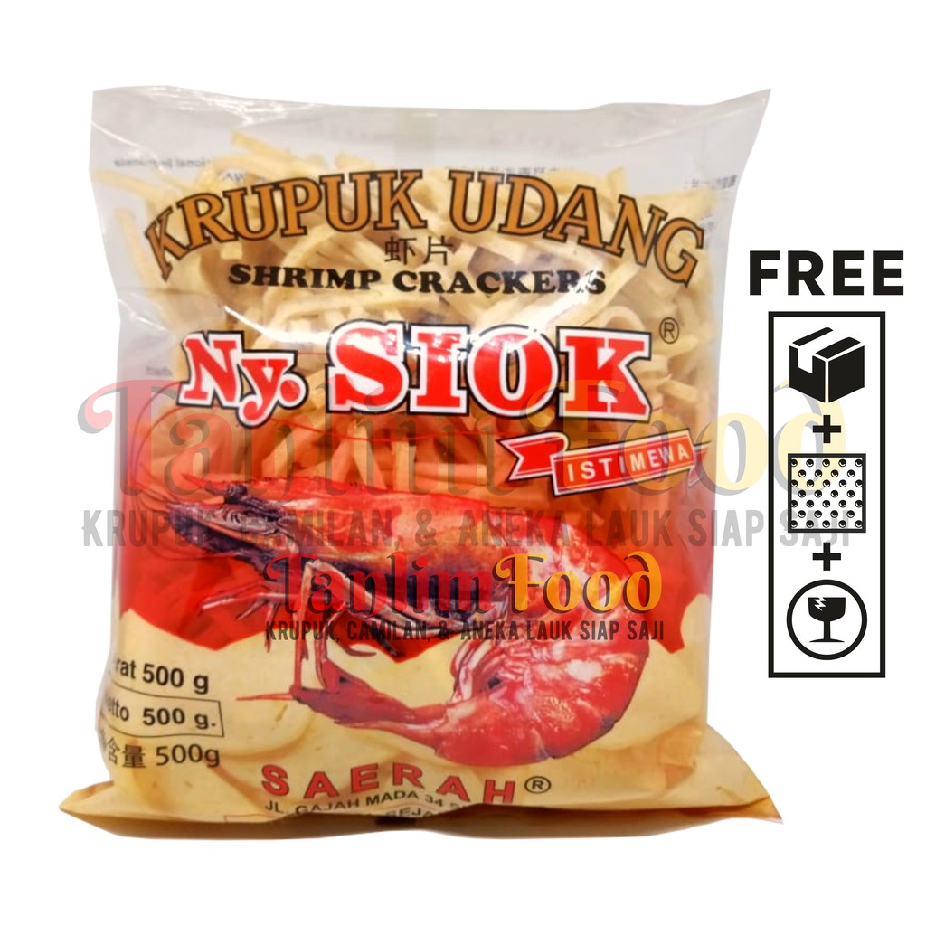 Jual Kerupuk / Krupuk Udang Stik Ny. Siok 500gr - TanlimFood | Shopee ...