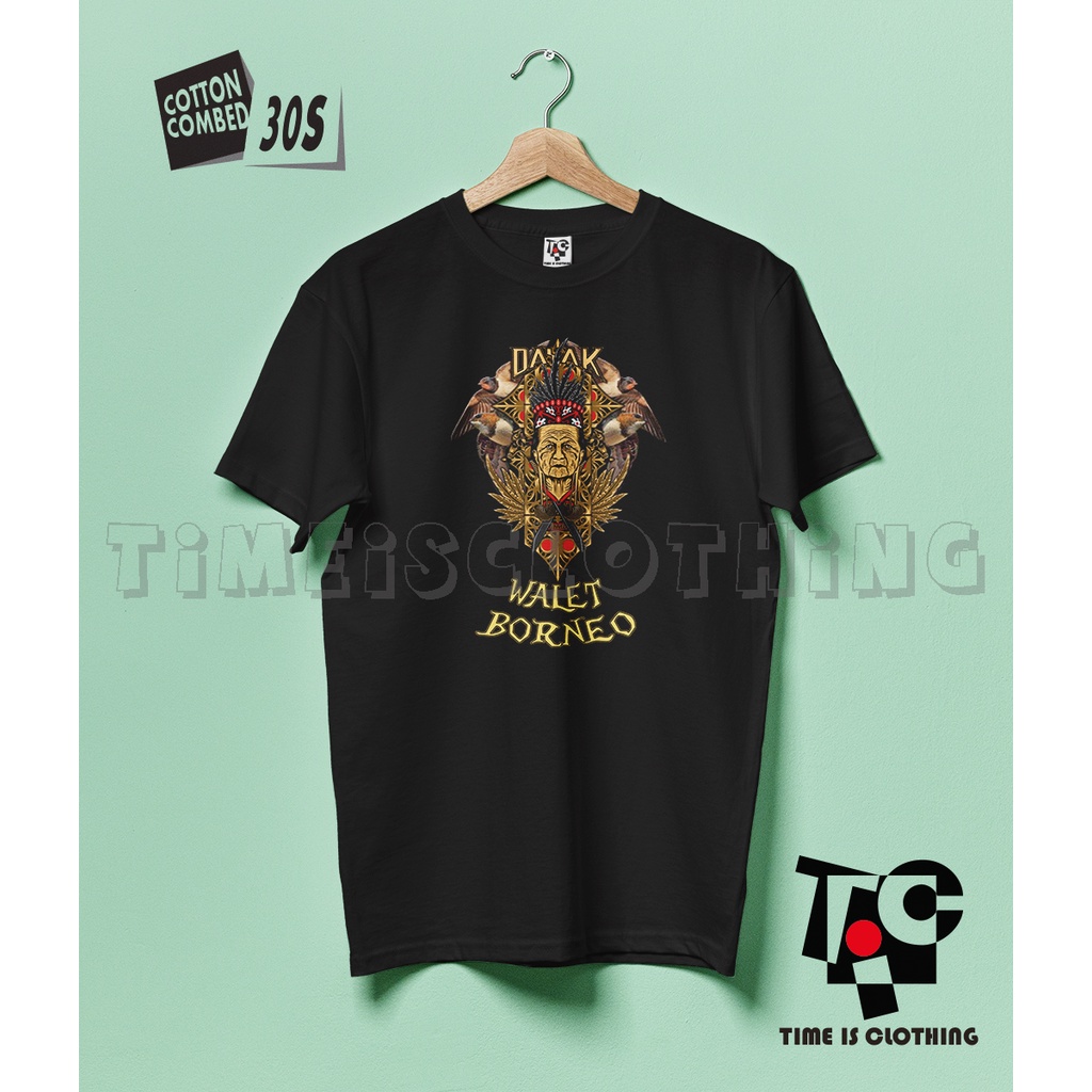 Jual Kaos Baju Obral Combed 30S Distro dayak walet borneo polos custom ...