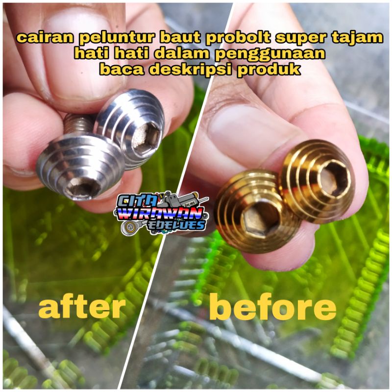 Jual Peluntur Baut Probolt,peluntur anodize super tajam 250ml | Shopee ...