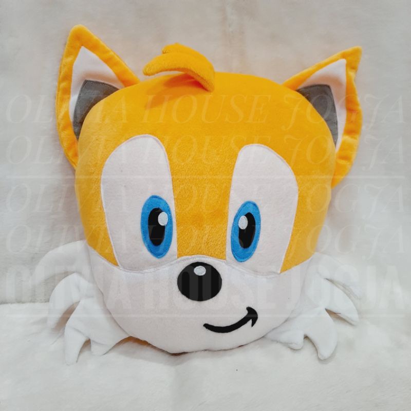 Jual Bantal Tails Kuning Bantal Sonic Kuning Bantal Sonic Tails Kuning ...