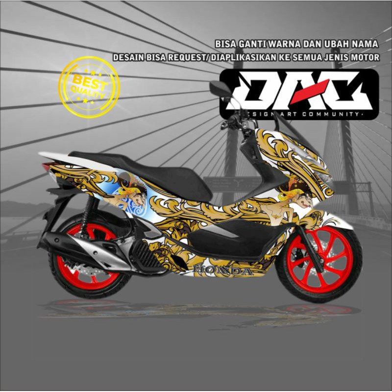 Jual Sticker Decal full body PCX wayang coklat | Shopee Indonesia