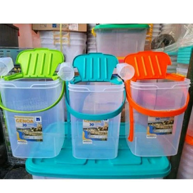 Jual Aquarium es kelapa/es buah/ toples es + gayung 30 liter original ...