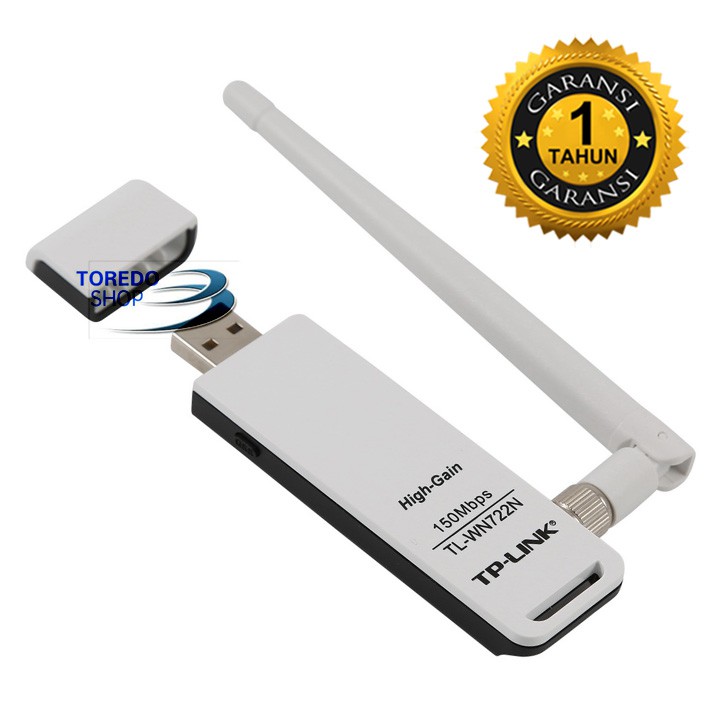 Jual USB Wireless Adaptor TP-Link WN-722N 150Mbps Original | Shopee ...