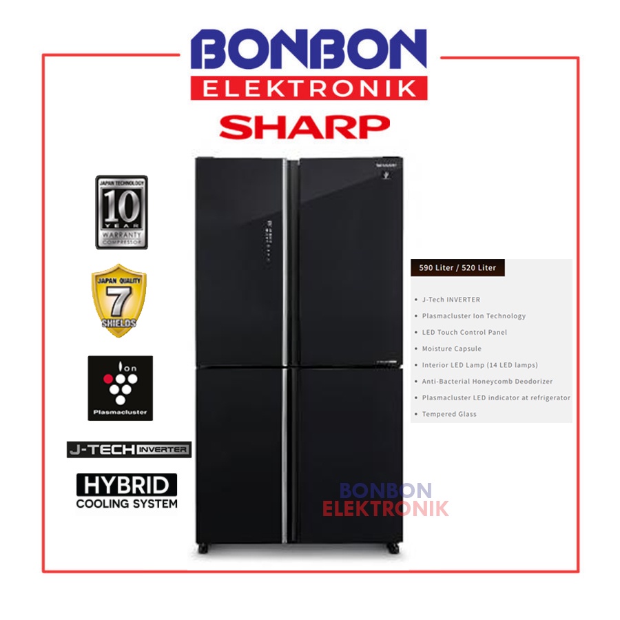 Jual Sharp Kulkas Side By Side 4 Pintu SJ-IF85PG-GB / SJIF85PGGB ...