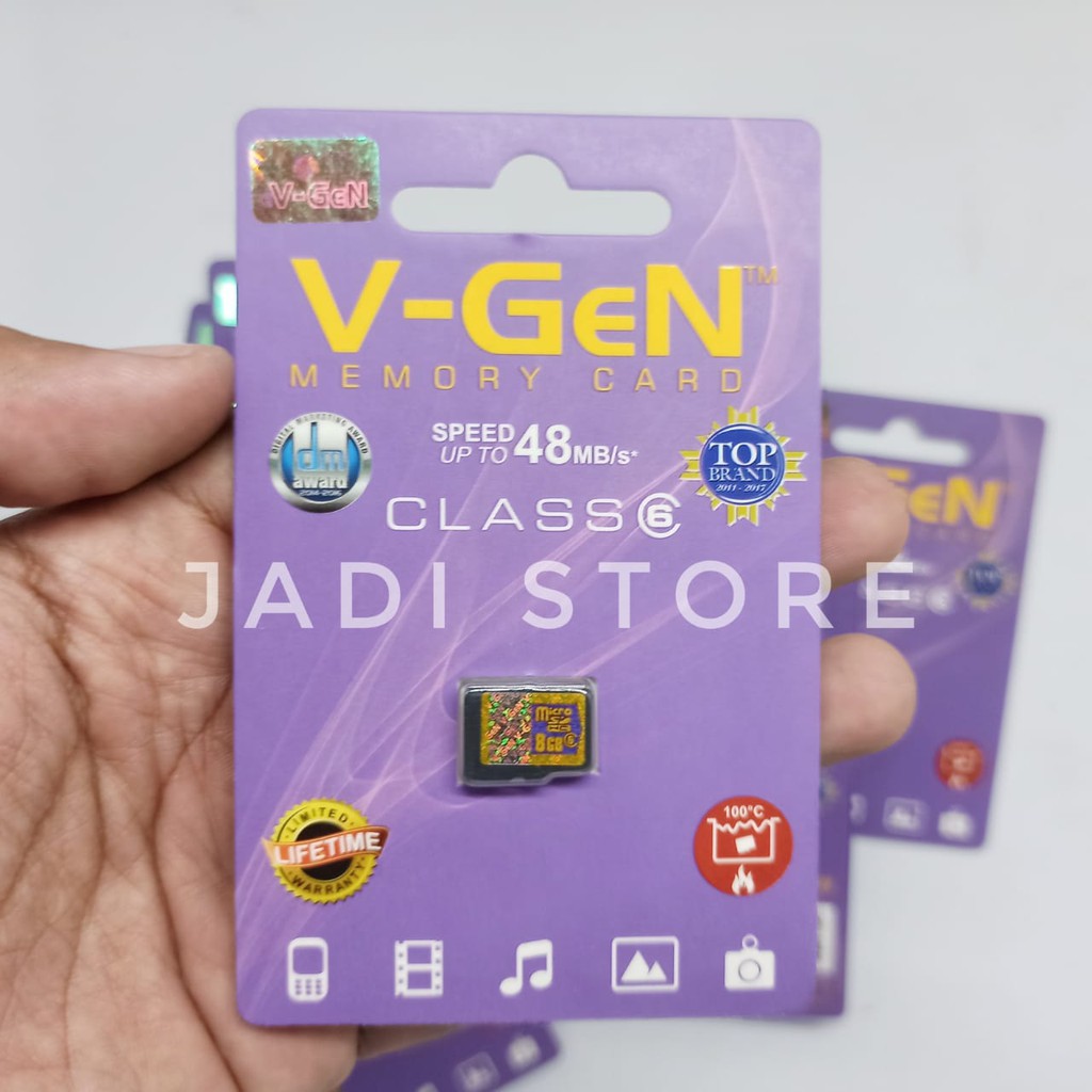 Jual Micro SD MicroSD Memory Memori VGEN V-GEN 8Gb 8 Gb Class 6 ...