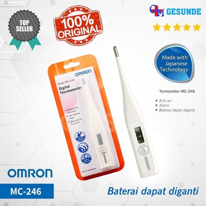 Jual Termometer Pengukur Suhu Tubuh Demam Digital Akurat, Termometer ...