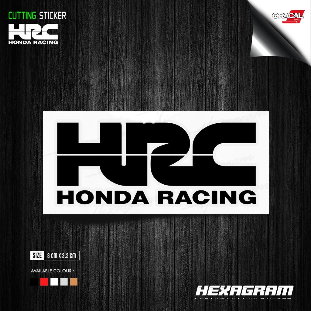 Jual Cutting Sticker HRC Honda Racing Logo | Stiker Cutting HRC Honda Racing Logo | Shopee Indonesia