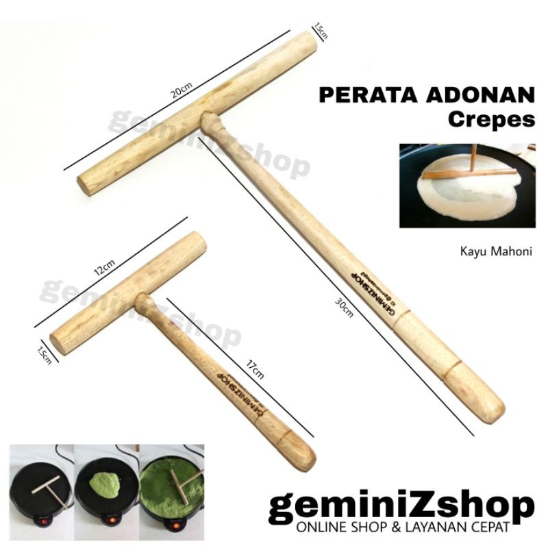 Jual Perata Adonan Crepes Kayu | Shopee Indonesia