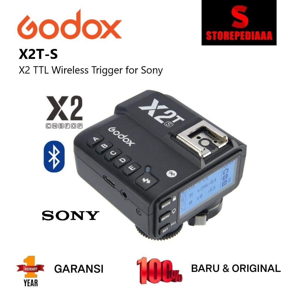 Jual Godox X2T Sony Wireless Flash Trigger for Sony Camera X2 TTL HSS ...