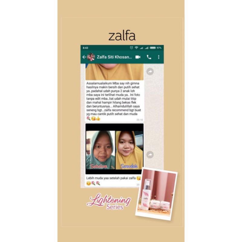 Jual Zalfa Lightening Series (Satuan dan Paket) | Shopee Indonesia