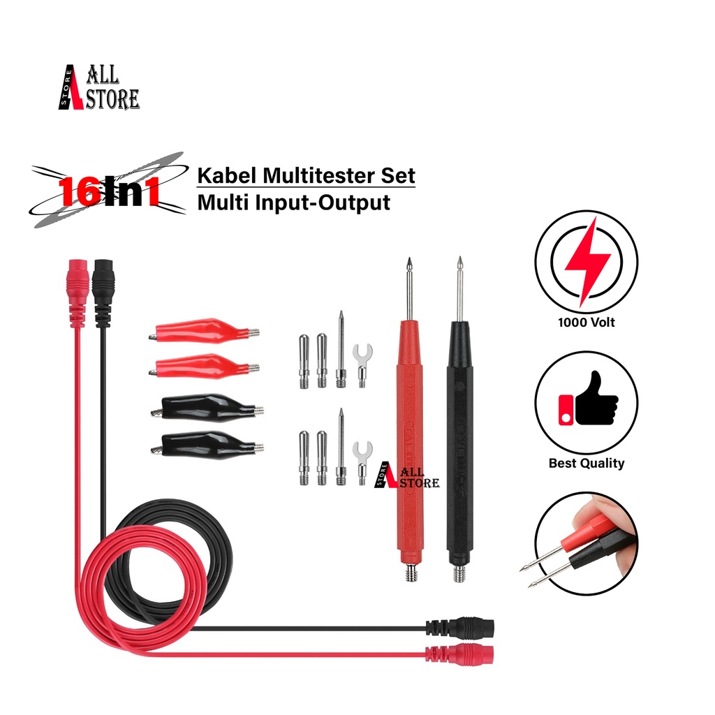Jual Kabel Multimeter - Kabel Multitester Set Multi Input Output 16 In ...