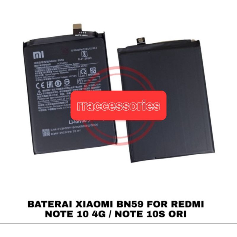 Jual Batre Baterai Battery Xiaomi Redmi Note 10 4g |Note 10S BN59 ...