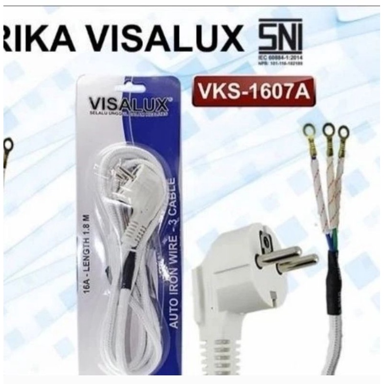 Jual Kabel Setrika Visalux VKS 1607A 3 Jalur | Shopee Indonesia