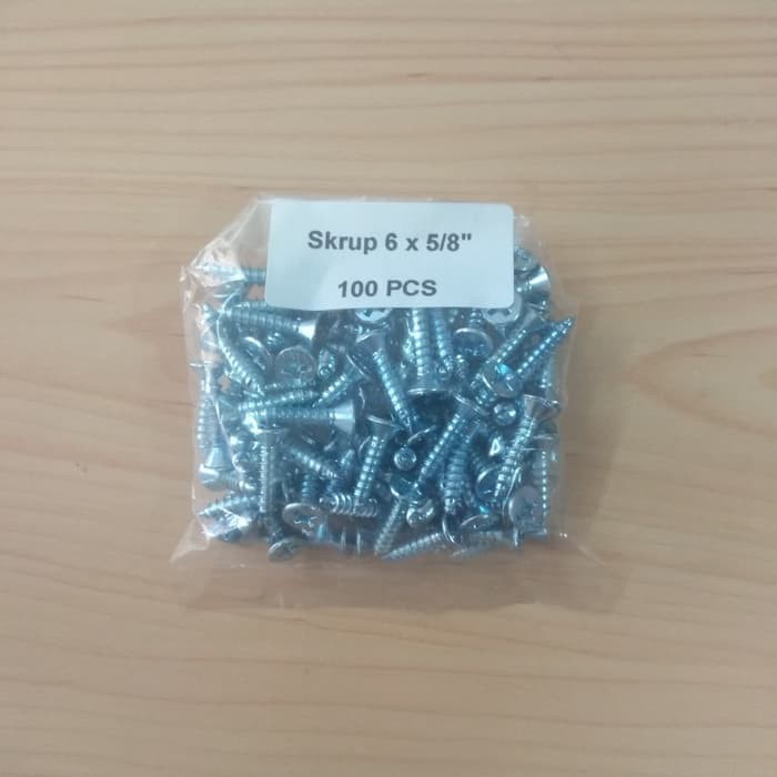 Jual Skrup 1,5 cm Bungkus 6 x 5/8" ( 100 pcs ) | Shopee Indonesia