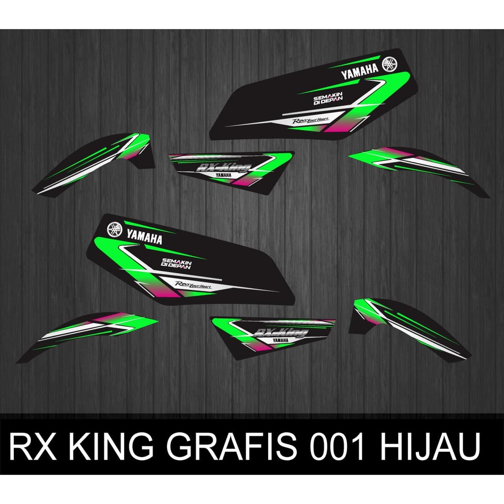 Jual STIKER STRIPING VARIASI RX KING GRAFIS 001 HIJAU | Shopee Indonesia