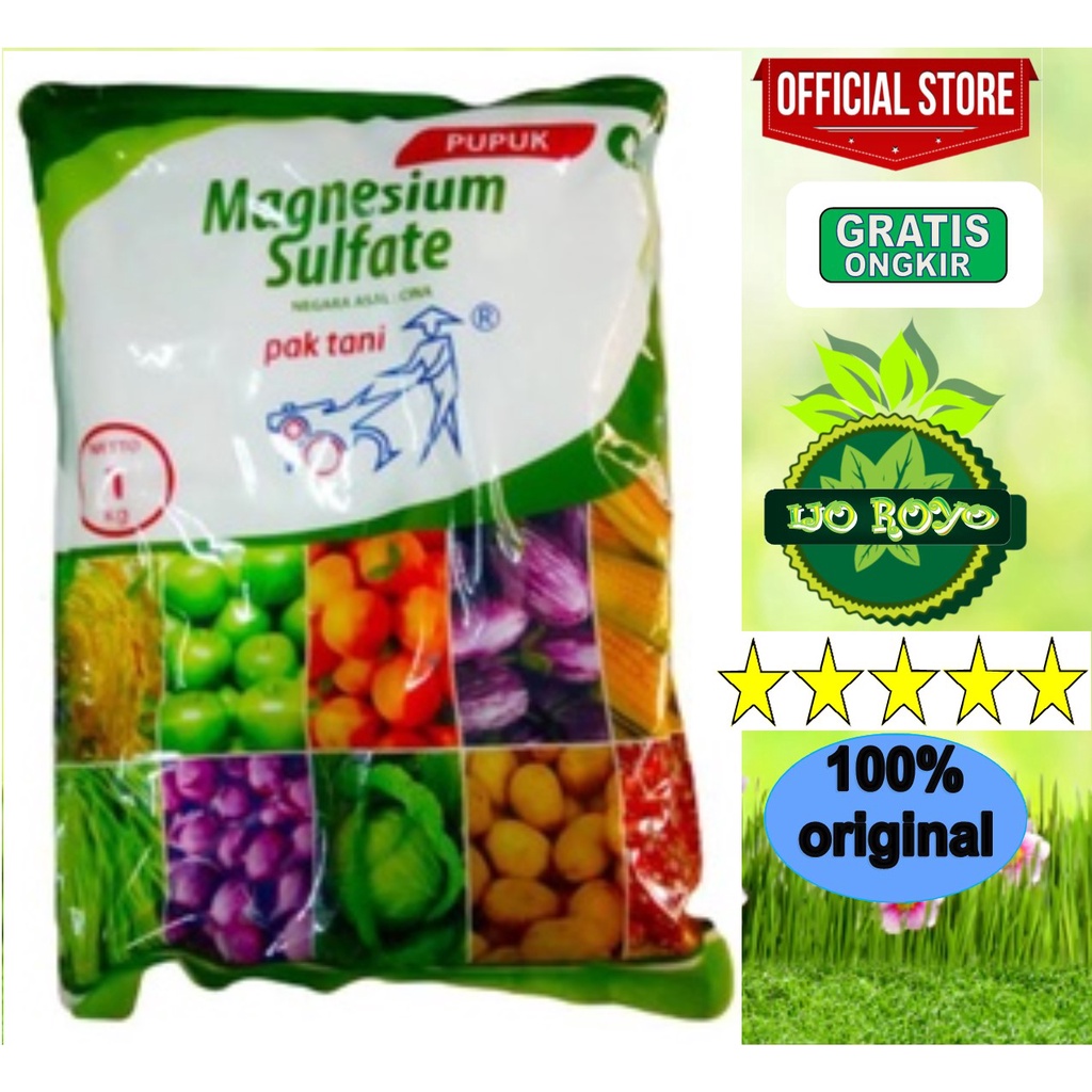 Jual Pupuk Magnesium Sulfate Garam Inggris 1kg Pak Tani | Shopee Indonesia