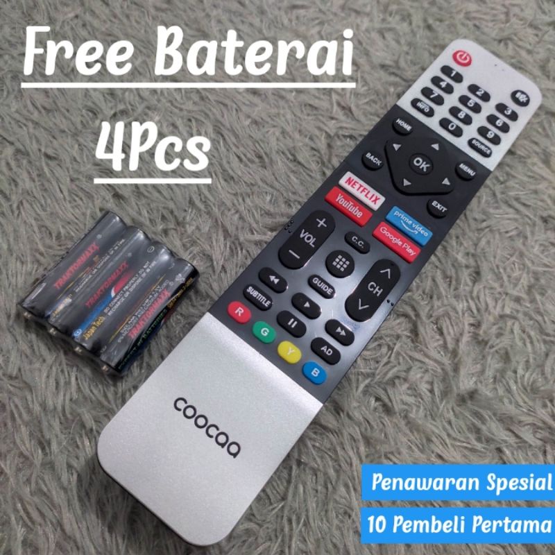 Jual Remote TV COOCAA Smart TV Original Terbaru Youtube Netflix ...