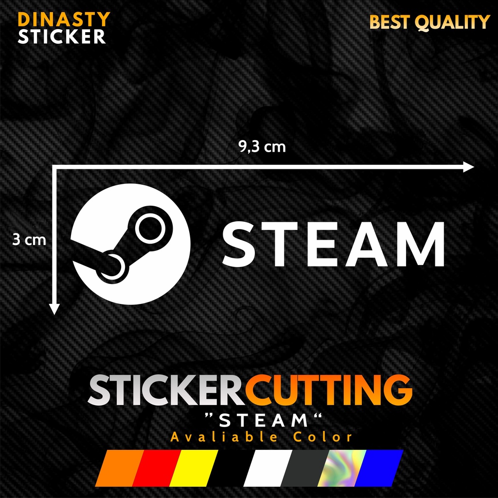 Jual STICKER STIKER CUTTING STEAM LOGO PLUS TEXT | Shopee Indonesia